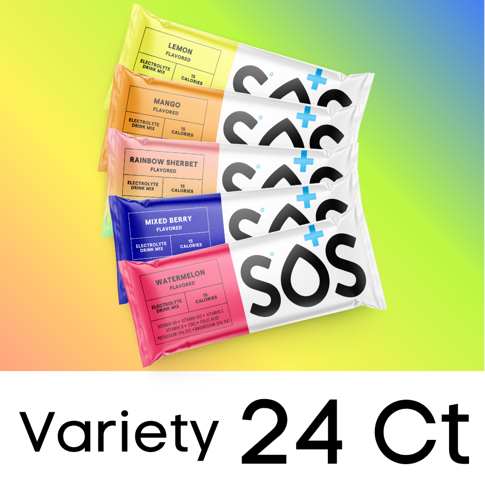 SOS Daily - Vitamin Enhanced Variety 24ct Pouch – SOS Hydration